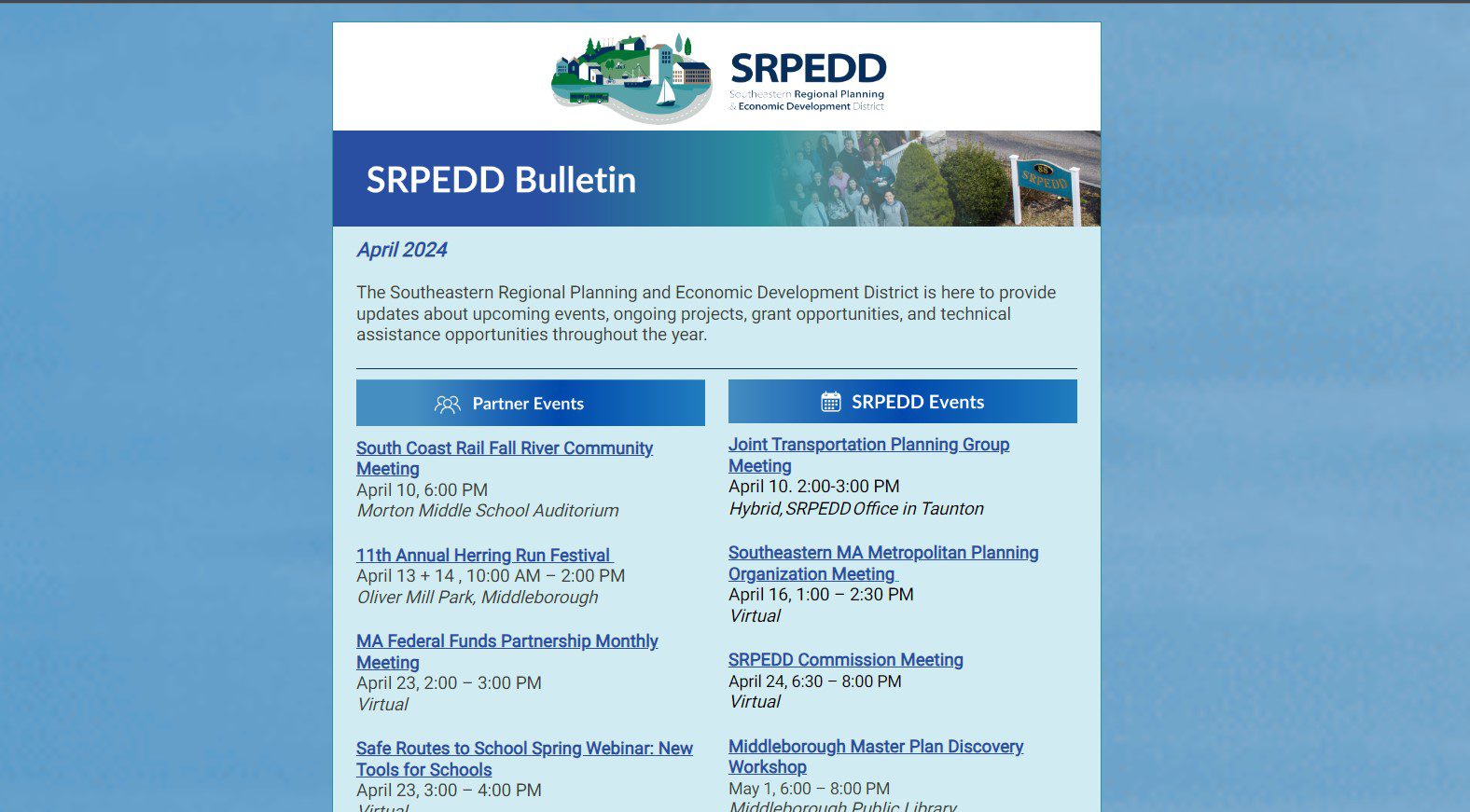 SRPEDD Bulletin | June 2024 - SRPEDD